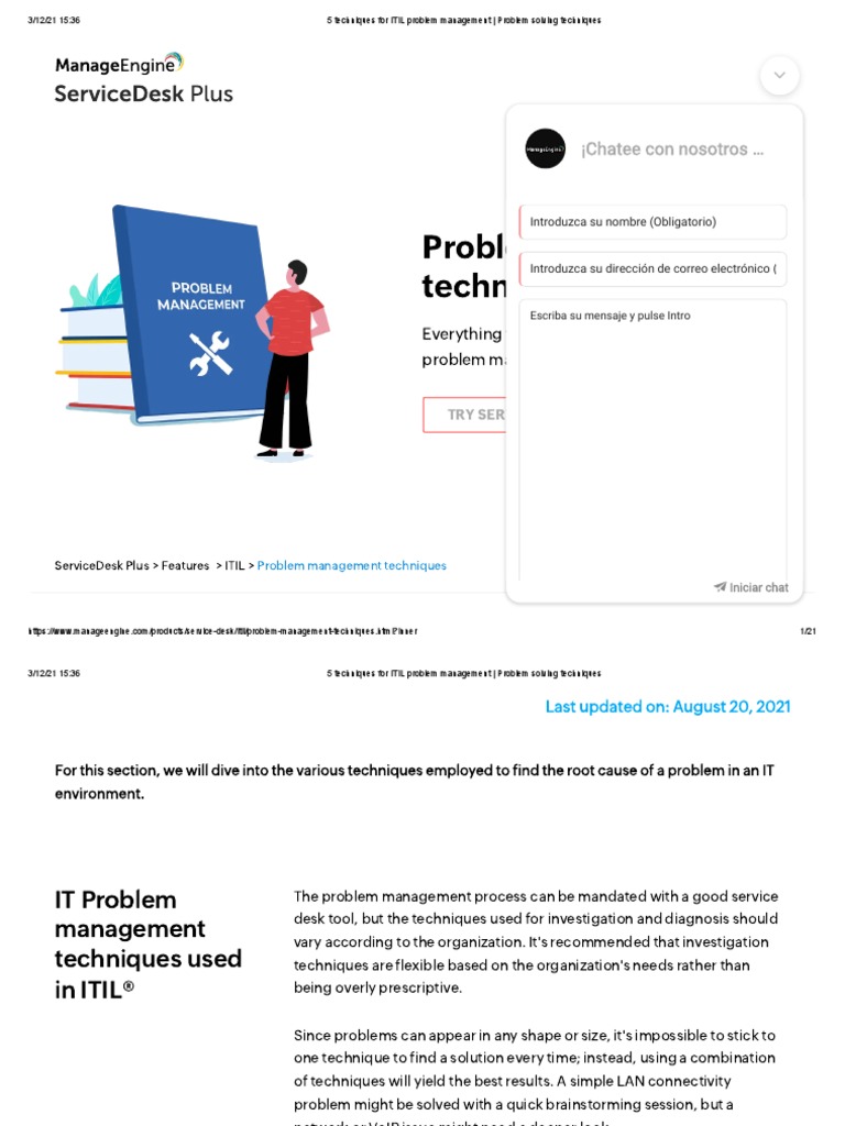 4 5 Techniques For Itil Problem Management Problem Solving