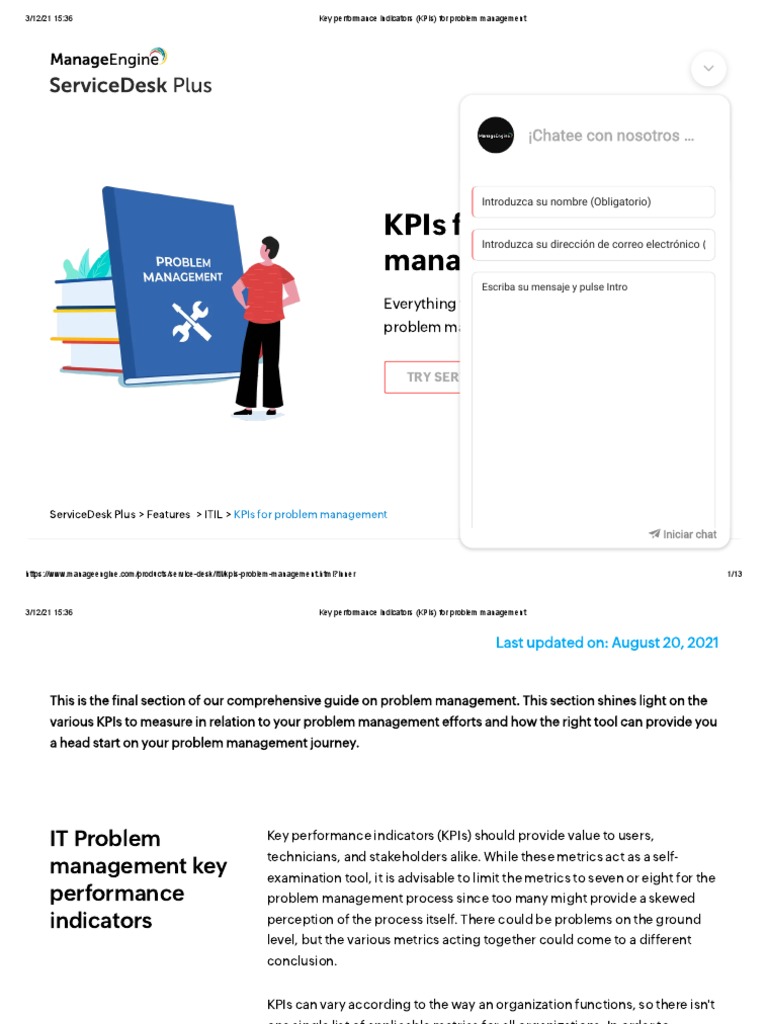 6 - Key Performance Indicators (KPIs) For Problem Management | PDF ...