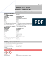 Material Safety Data Sheet (MSDS) Ammonia (Please Ensure That This MSDS ...