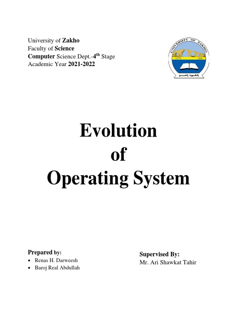 Operating System Report Pdf Computer Cluster Operating System 
