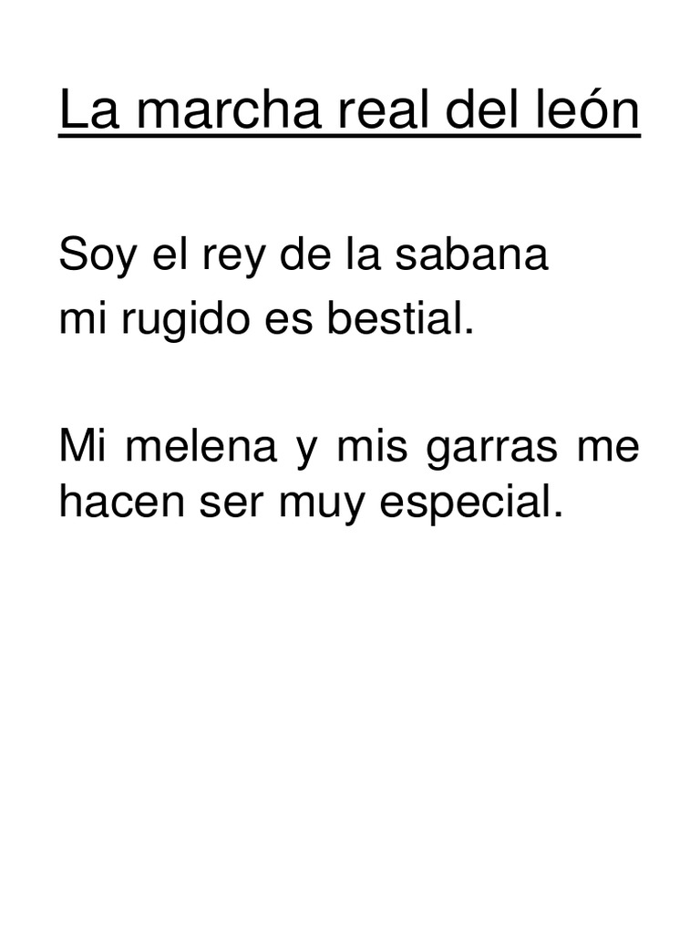 La Marcha Real Del León Letra | PDF