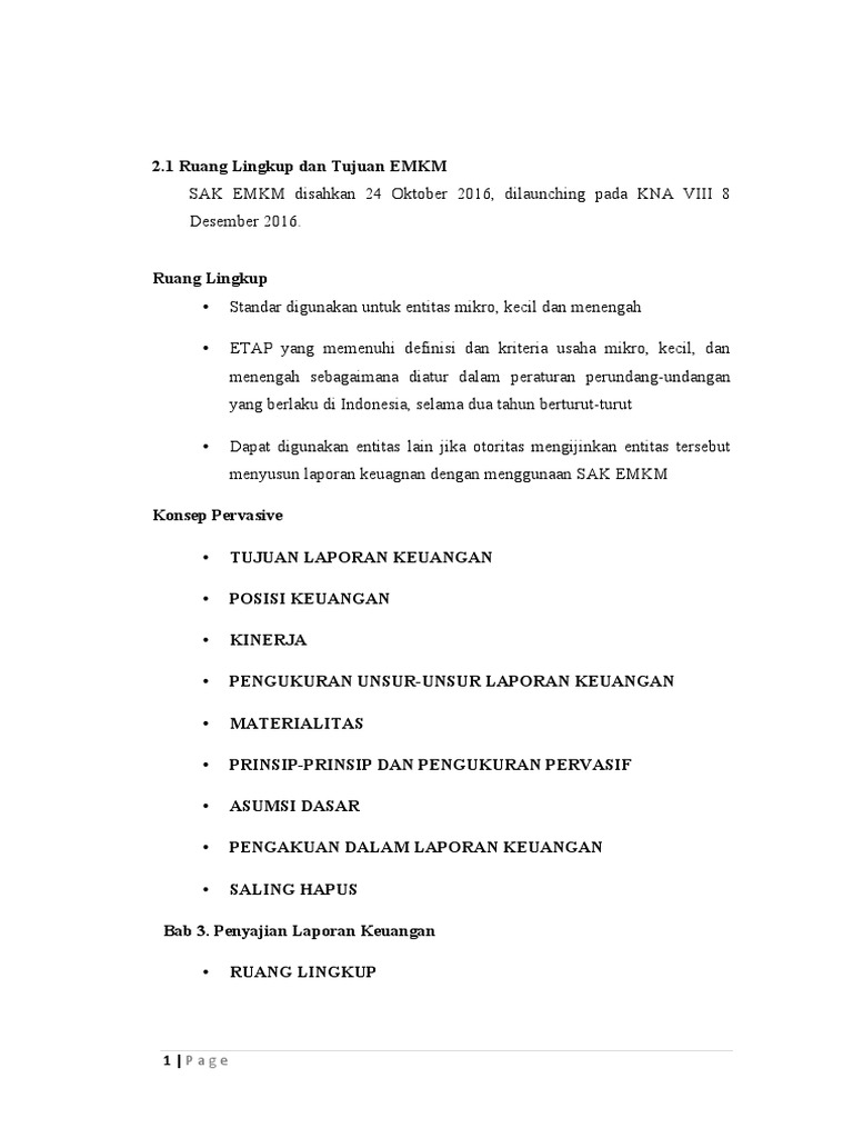 Sak Emkm Benar | PDF