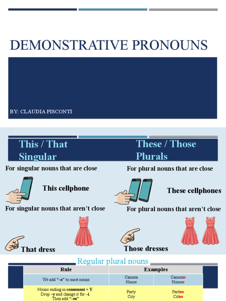 Unit 8 - 02 This That These Those | PDF | Plural | Grammatical Number
