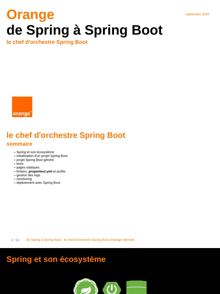 FormationSpringBoot 5 SpringBoot | PDF | Spring (framework) | Informatique FormationSpringBoot 5 SpringBoot | PDF | Spring (framework) | Informatique