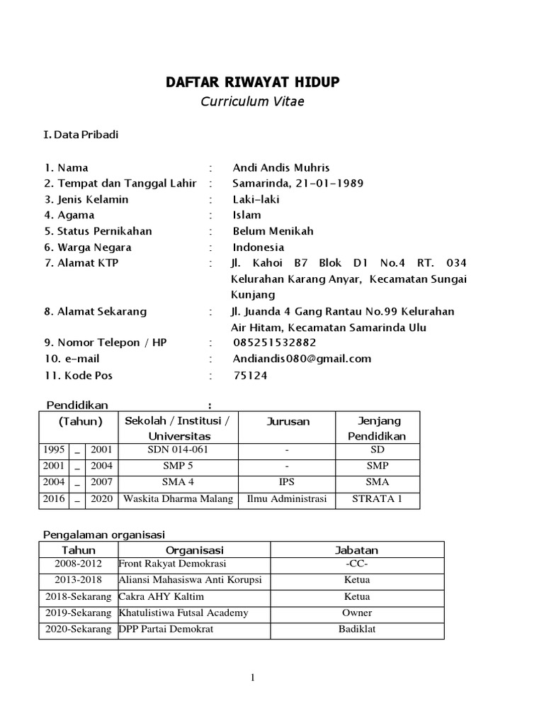 Curiculum Vitae | PDF