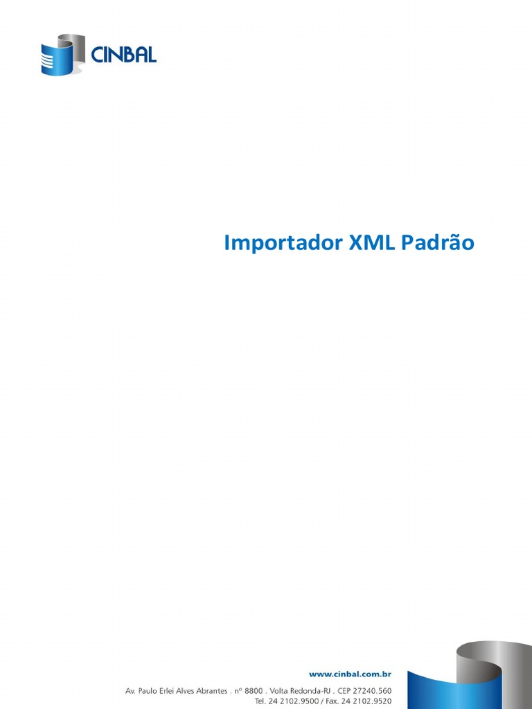 Manual de Uso Do Importador XML Padrão | PDF | XML | Recibo
