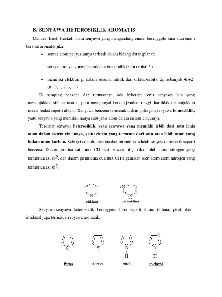 Senyawa Heterosiklik Aromatis | PDF