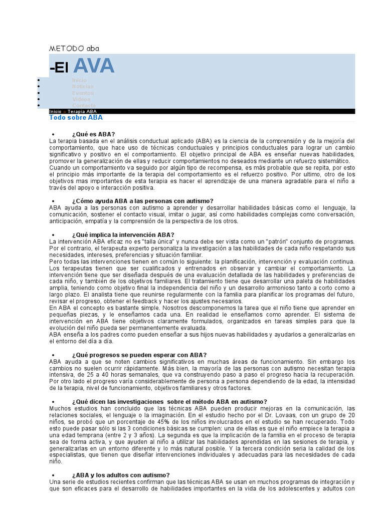 Metodo Aba | PDF