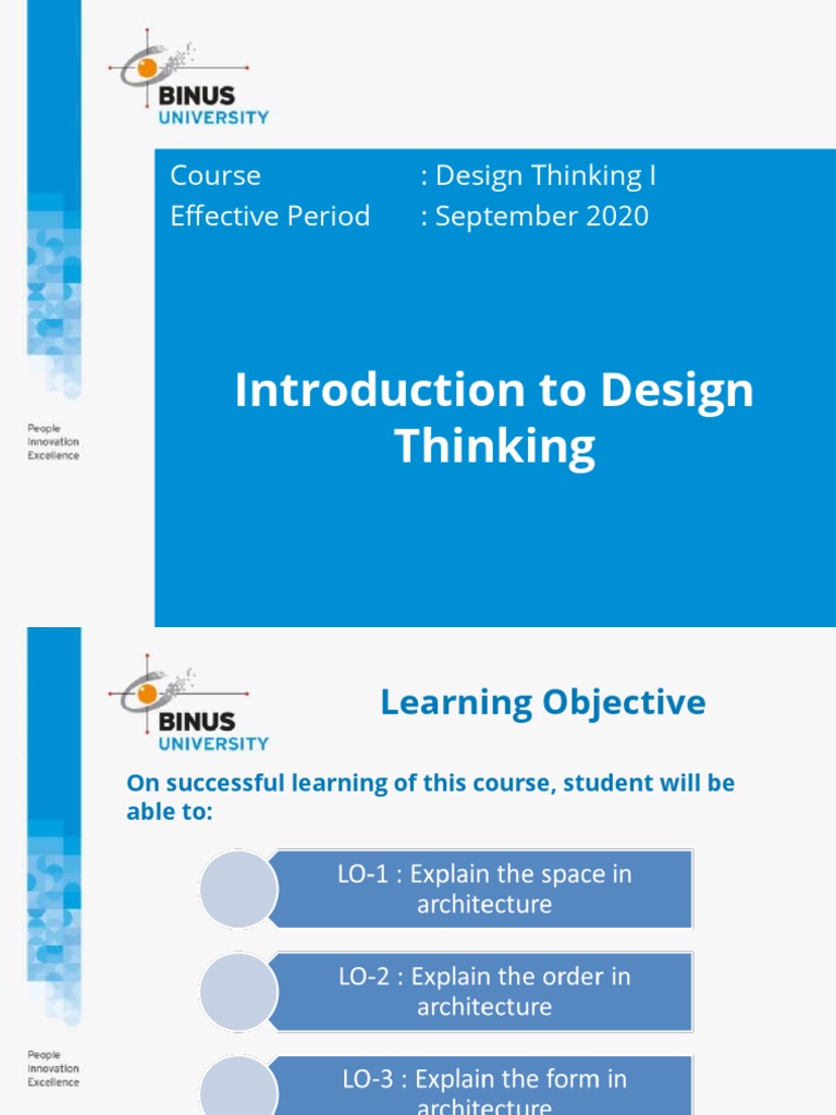 20200717211856D3415 - 01 - Introduction To Design Thinking I | PDF