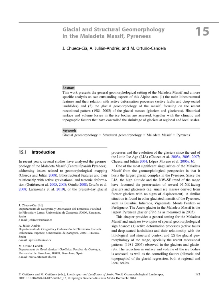 Glacial and Structural Geomorphology Maladeta | PDF | Glacier ...