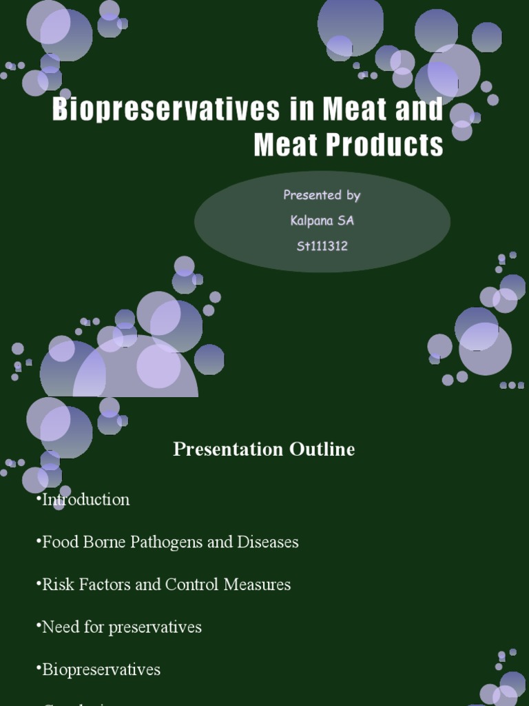 Biopreservation Techniques for Meat Safety | PDF | Antimicrobial | Food ...