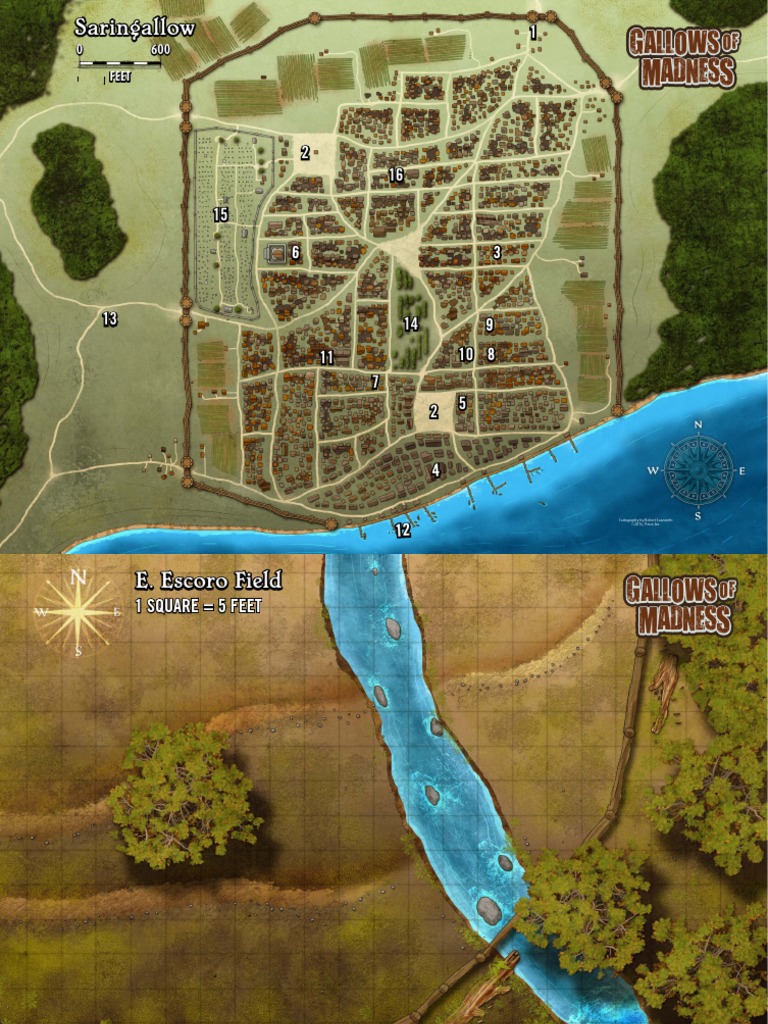 Gallows of Madness - Poster Map | PDF