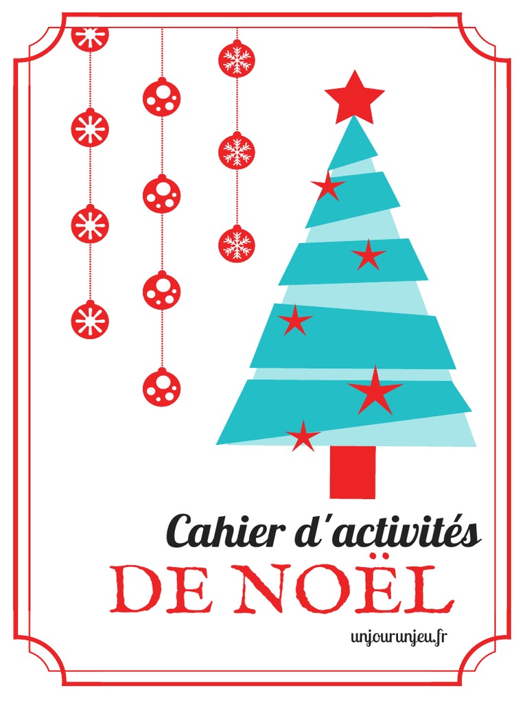 Cahier Passe-Temps Noël | PDF | Noël | Bleu