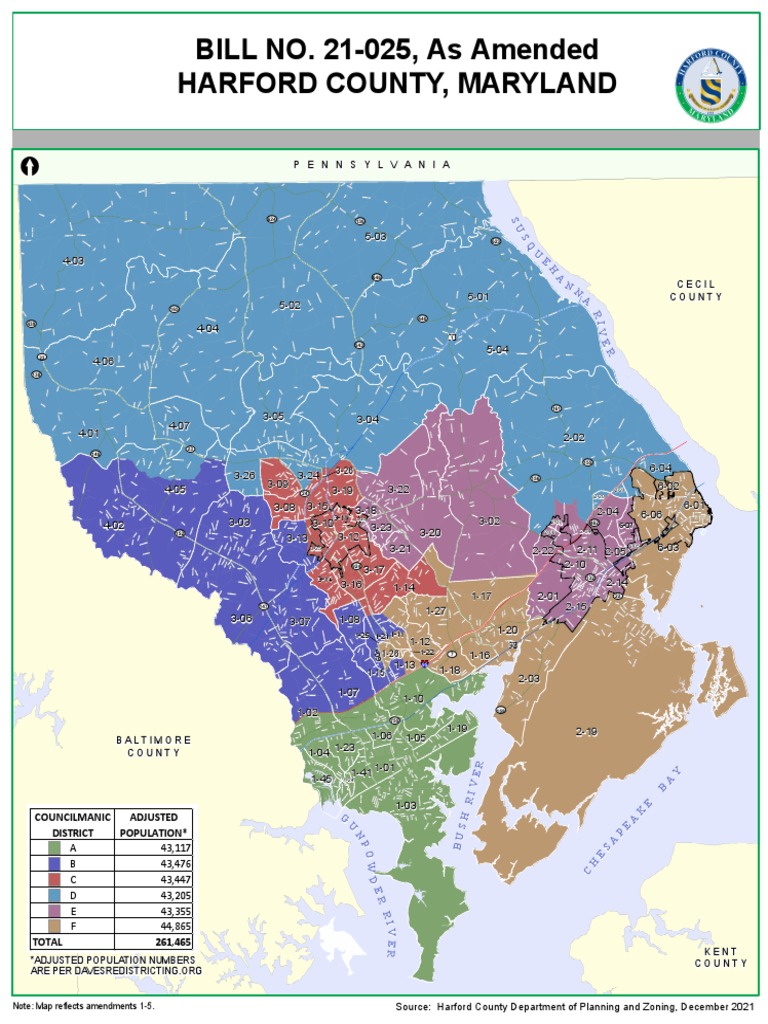 Map Harford County Council | PDF