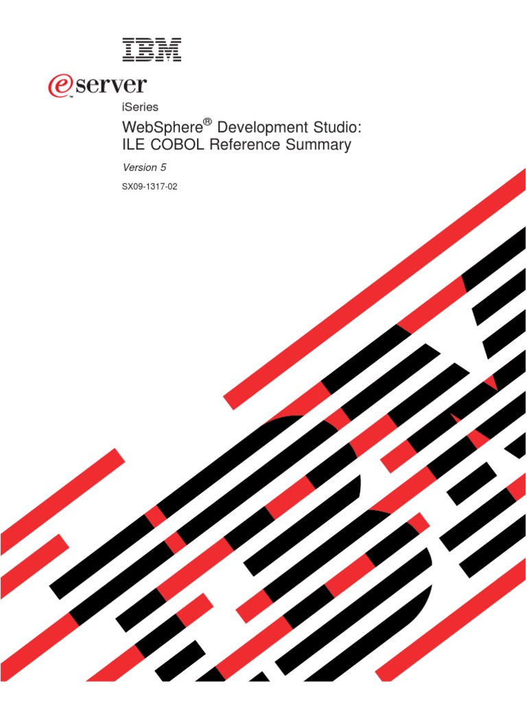 Websphere Development Studio: Ile Cobol Reference Summary: Iseries | PDF | Ibm System I ...