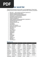 CV Sentence Starters | PDF