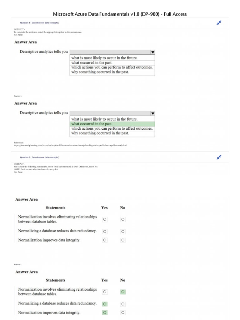 DP-900 Exam 1-50 | PDF | Databases | Microsoft Azure