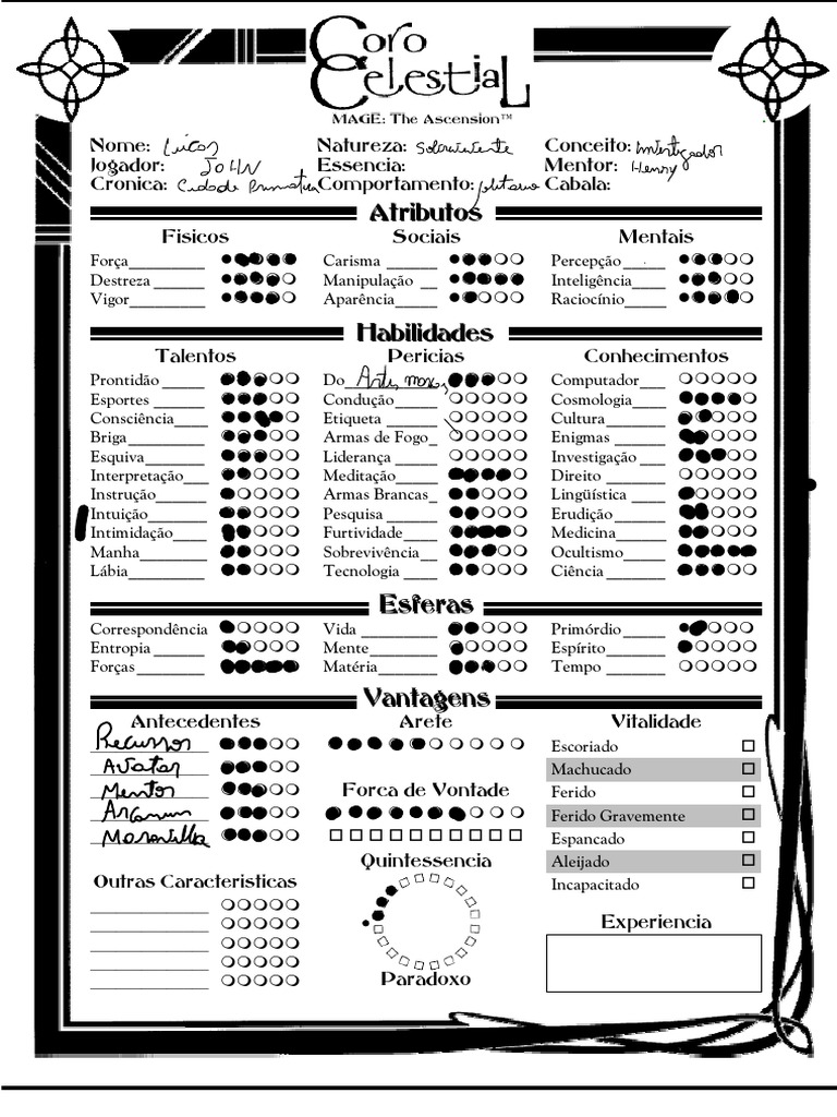 Mago - A Ascensao 2E Coro Celestial | PDF