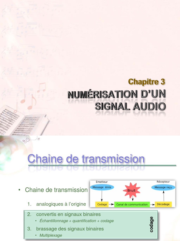 Cours | PDF | Multiplexage | Échantillonnage (signal)