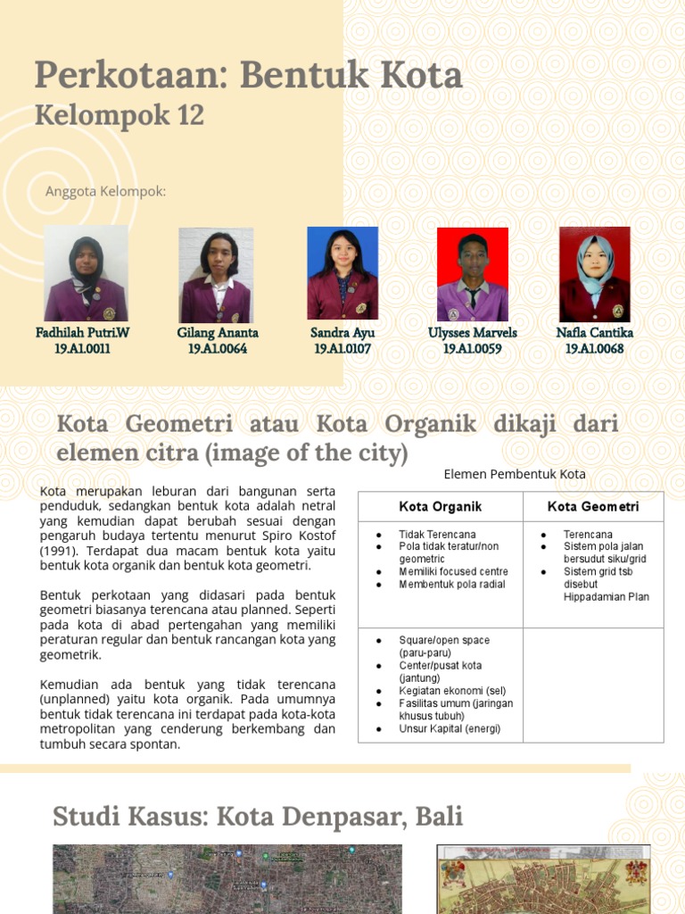 Perkotaan - Kel.12 - Bentuk Kota | PDF