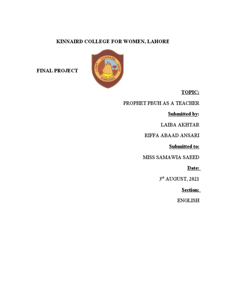 Final Islamiyat Project Summer | PDF | Prophets And Messengers In Islam ...