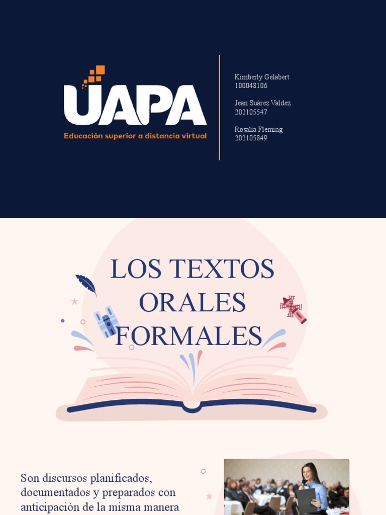 Los Textos Orales Formales | PDF