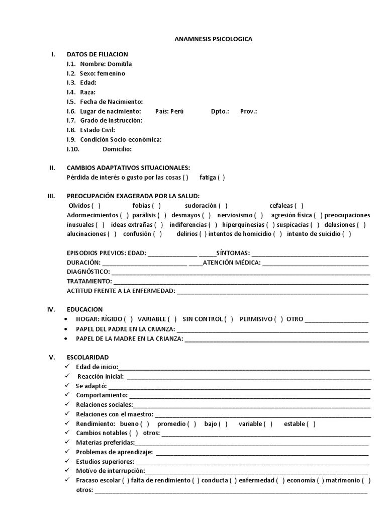Modelo Anamnesis - Adultos | PDF | La sexualidad humana | Relaciones ... Modelo Anamnesis - Adultos | PDF | La sexualidad humana | Relaciones ...