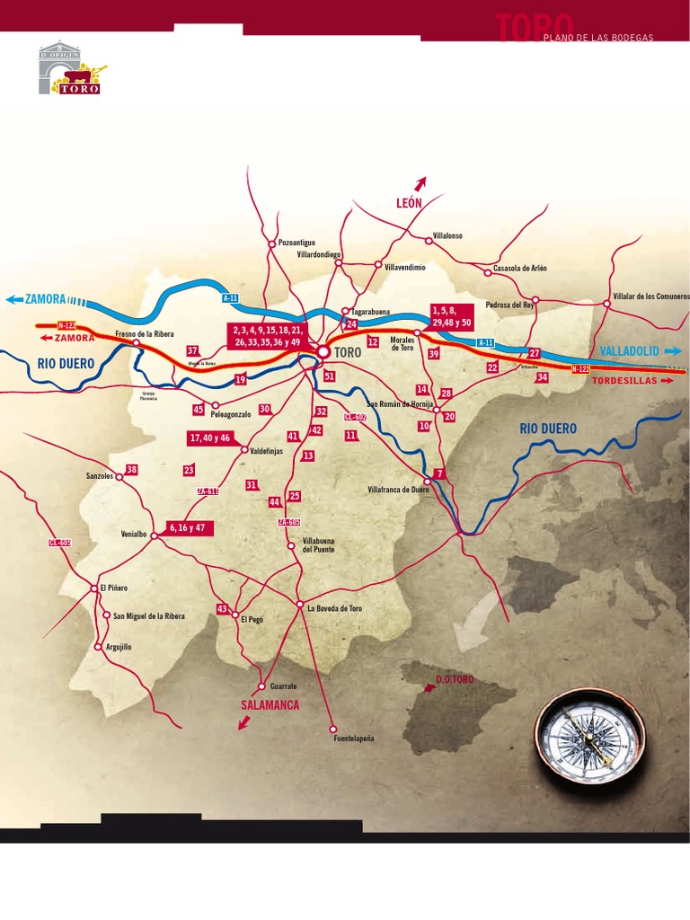DO TORO Mapa Bodegas | PDF
