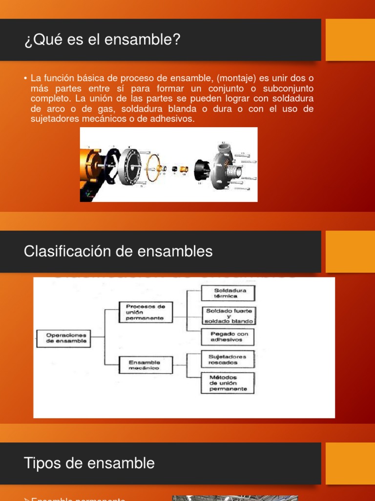 Tipos y Métodos de Ensamble | PDF | Soldadura | Construcción