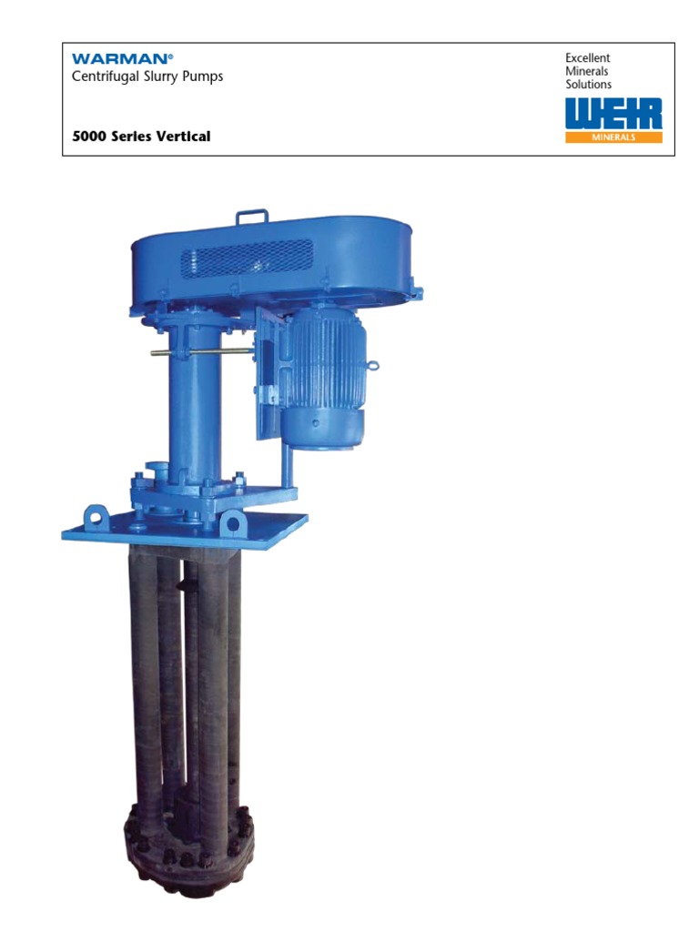 5000 Series Vertical: Centrifugal Slurry Pumps | PDF | Pump | Applied ...