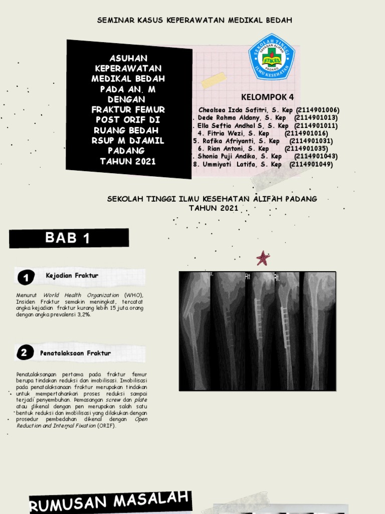 Seminar Kasus Fraktur | PDF | Kesehatan Holistik | Sains & Matematika