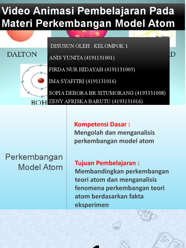 Video Animasi Perkembangan Model Atom | PDF