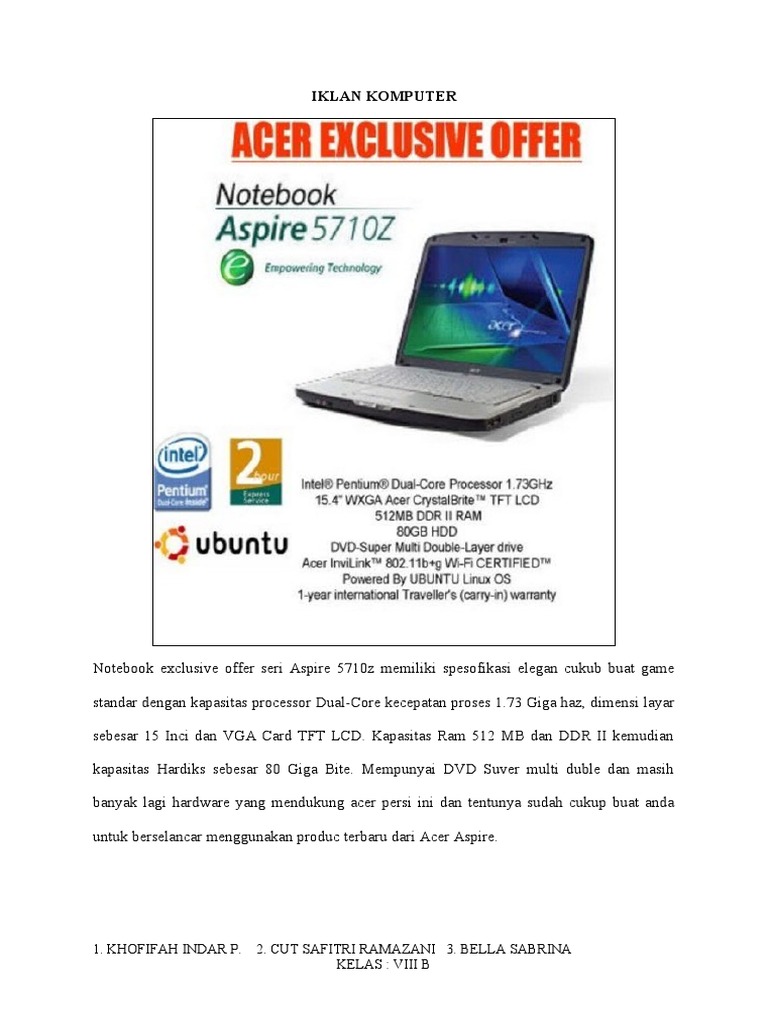 Iklan Komputer | PDF