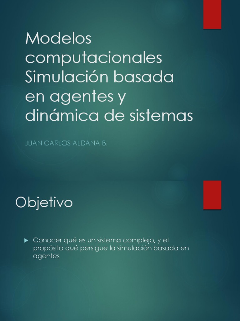 Modelos Computacionales Simulación Basada en Agentes | Descargar gratis ...