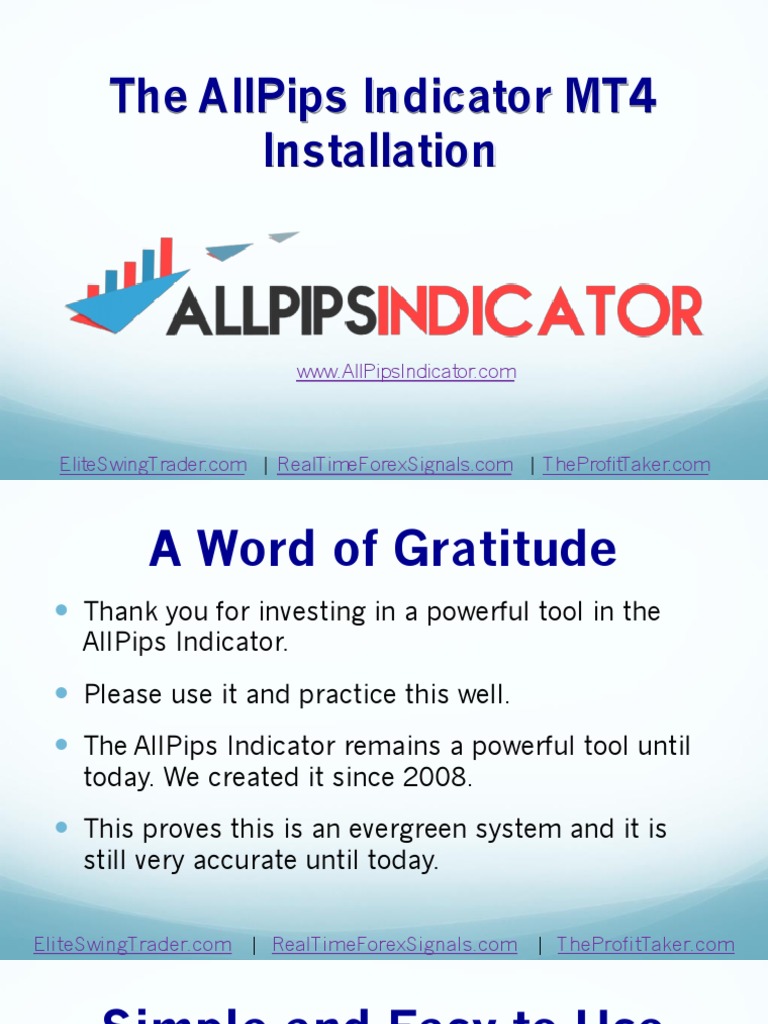 AllPips Indicator MT4 Installation | PDF | Software Development | Computing