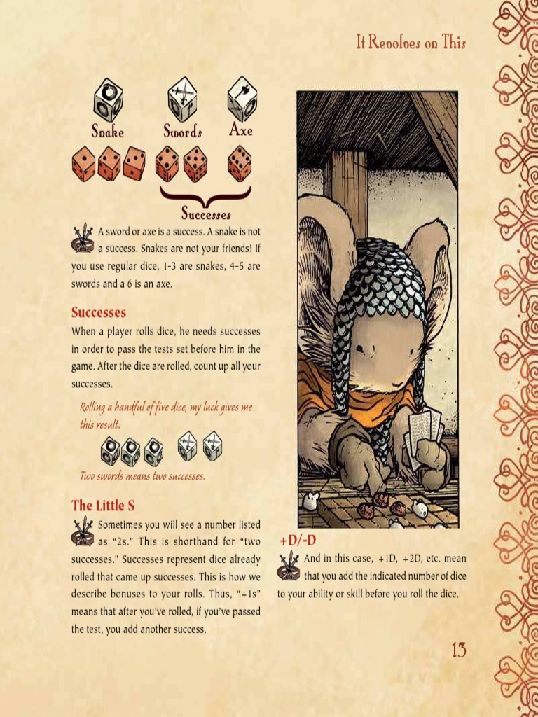 Mouse Guard 2nd Edition 7 | PDF | Dice