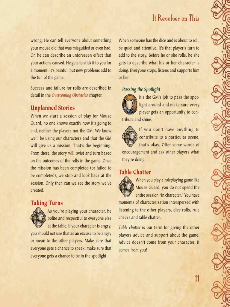 Mouse Guard 2nd Edition 6 | PDF | Dice