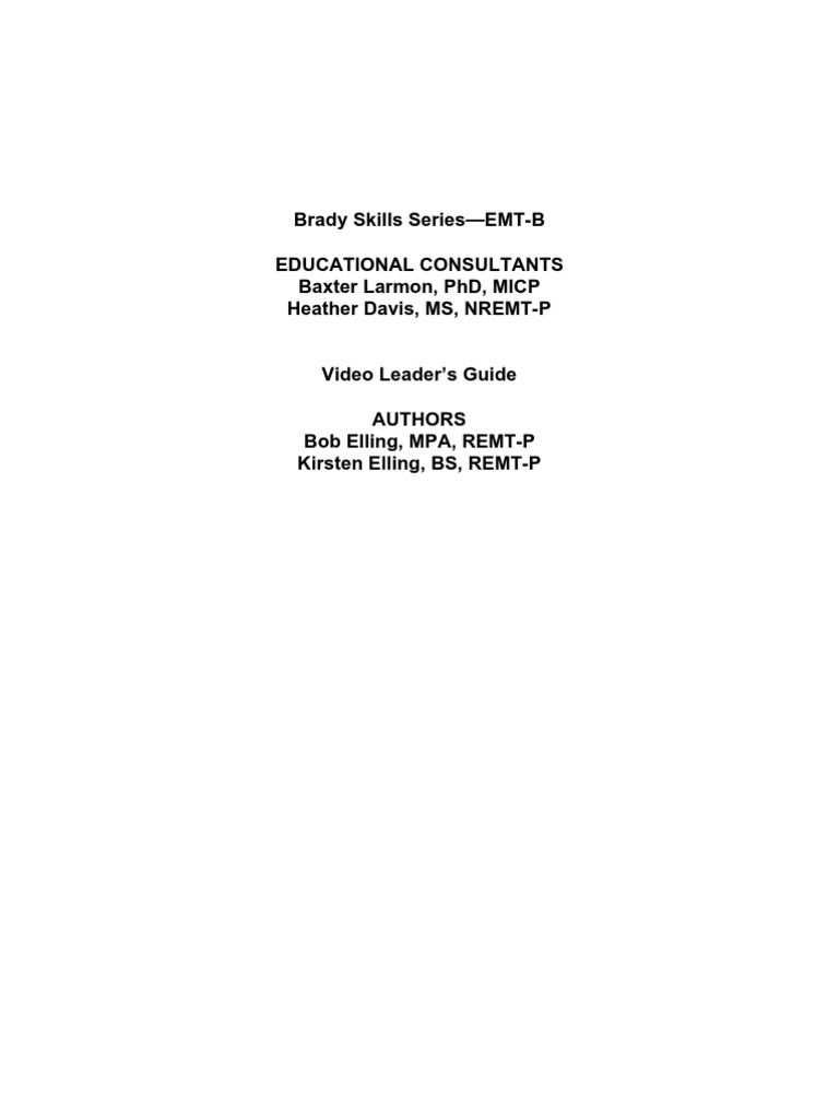 Brady Skills | PDF | Pulse | Breathing