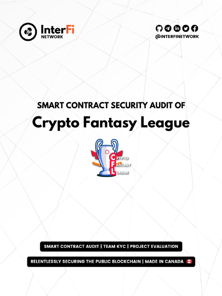 CFL AuditReport InterFi | PDF | Vulnerability (Computing) | Cryptocurrency