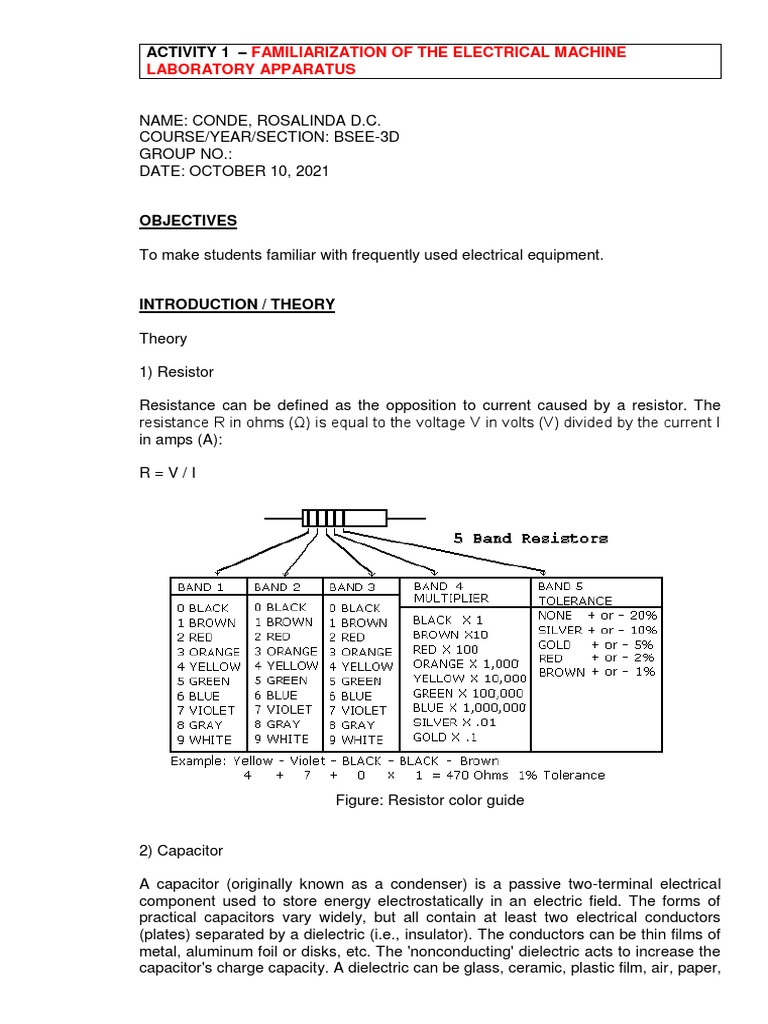 Familiarization of The Electrical Machine Laboratory Apparatus | PDF ...