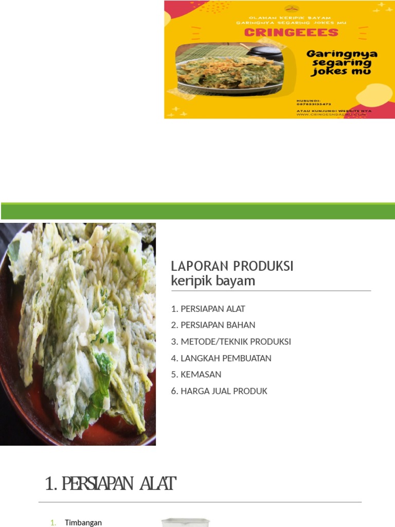 Laporan Hasil Produksi | PDF