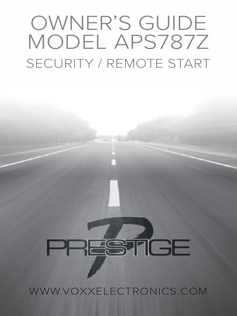 Manual User Alarm Prestige APS787Z - OM | PDF | Security Alarm | Remote ...