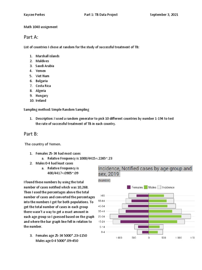 Part I TB Data Project Redo | PDF | Statistical Significance | Scientific Method