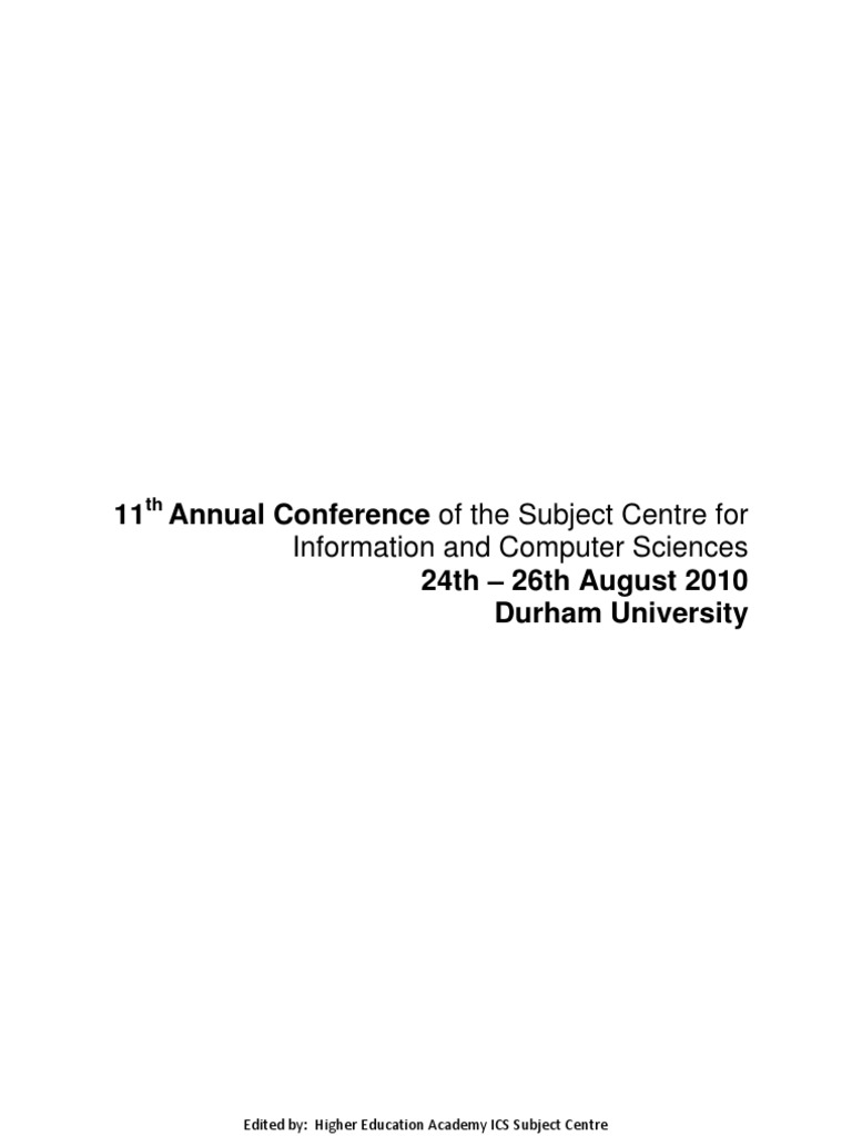 Proceedings 11th Annual Conference | PDF