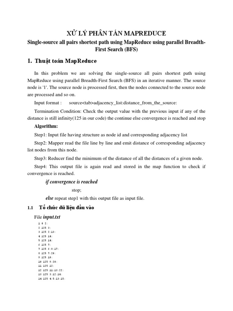 MapReduce for Shortest Path Algorithm | PDF | Algorithms And Data ...