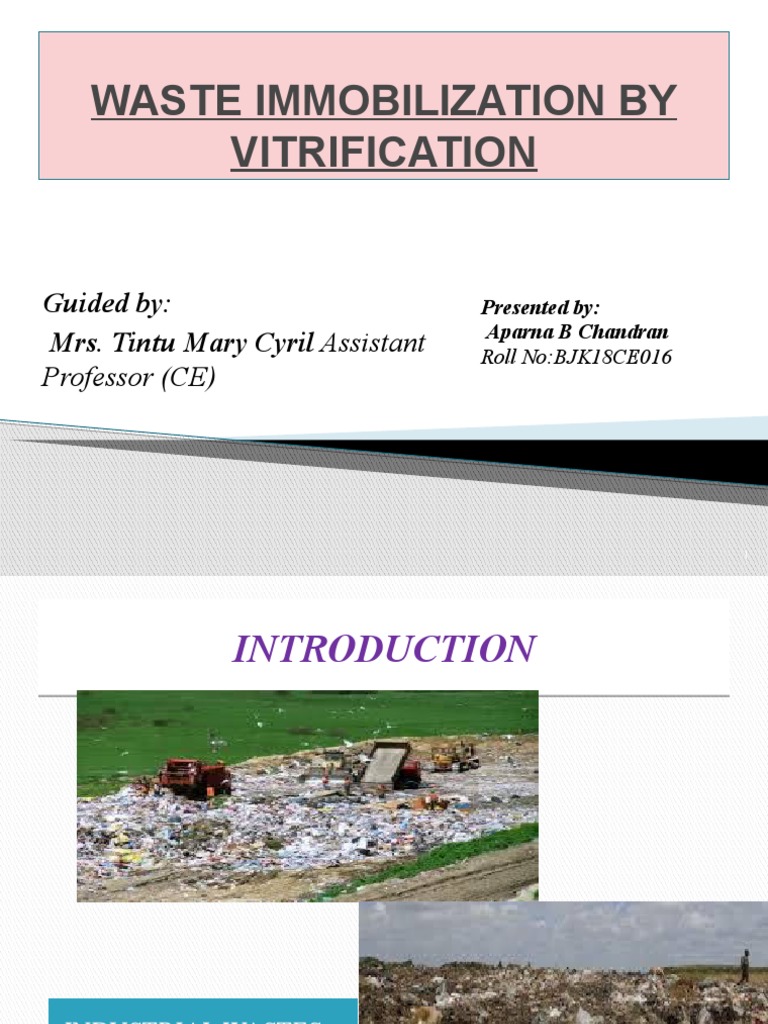 Waste Immobilization by Vitrification | PDF | Radioactive Waste | Waste