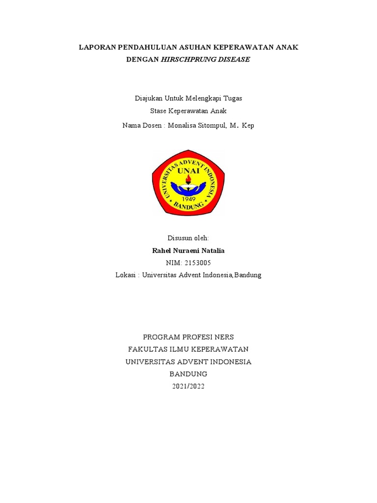 LP Hirschsprung Disease (Rahel.N) | PDF