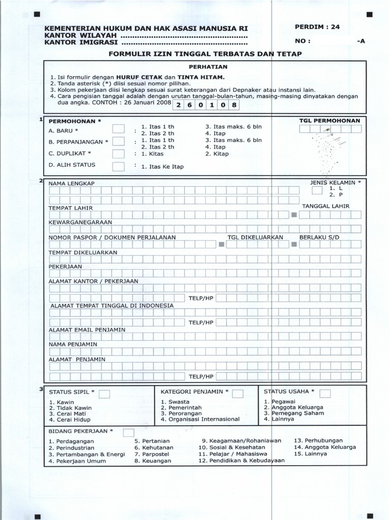 Perdim 24 Form | PDF