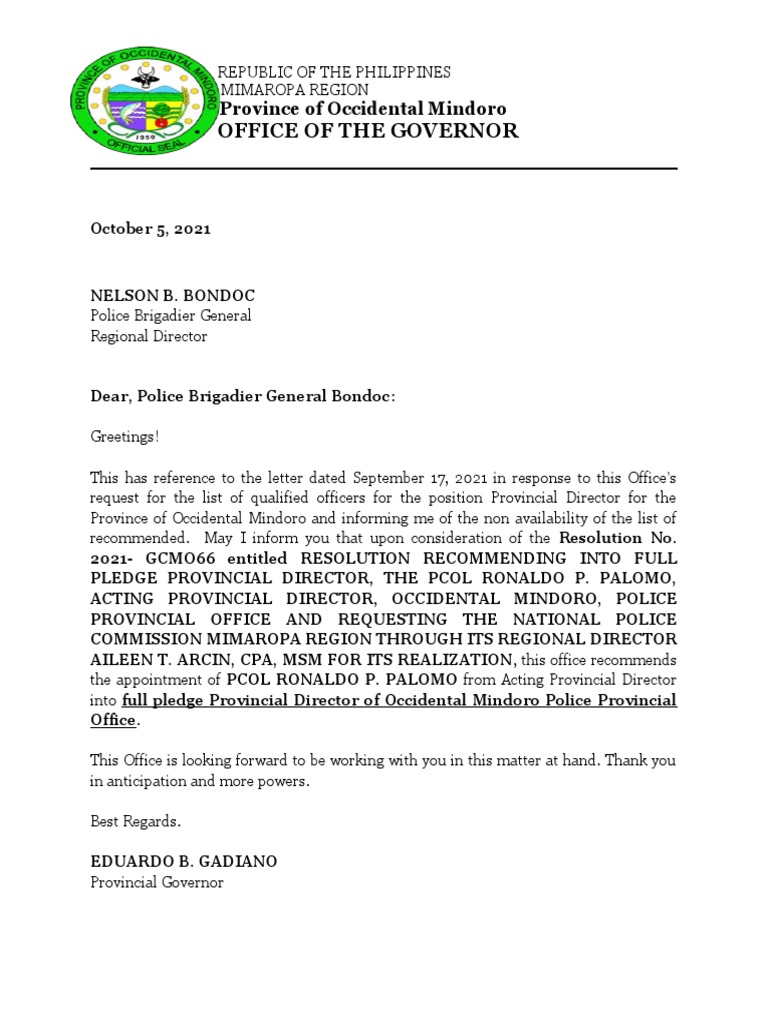 Letter of Recommendation | PDF