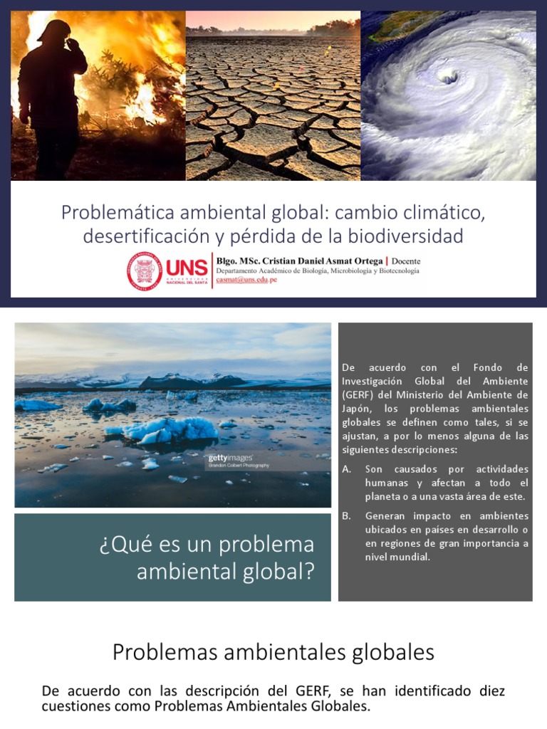 Problemática Ambiental Global | PDF | Biodiversidad | Gases de efecto invernadero